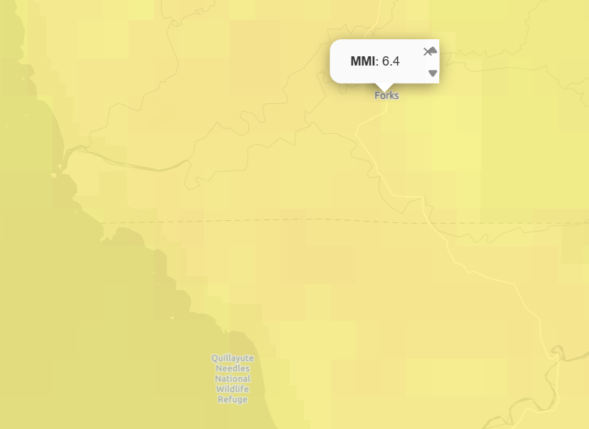 Estimated Impacts: Shaking Intensity – Surviving Cascadia